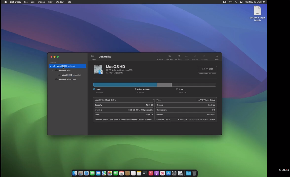 How to Extend your macOS Drive Partition? – SolidVPS – KnowledgeBase – How can we help?